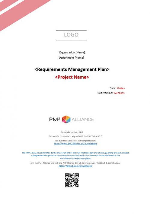 Requirements Management Plan - PM².guide