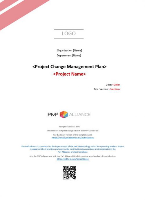 Project Change Management Plan - PM².guide