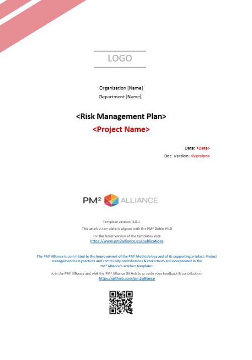 Risk Management Plan - PM².guide
