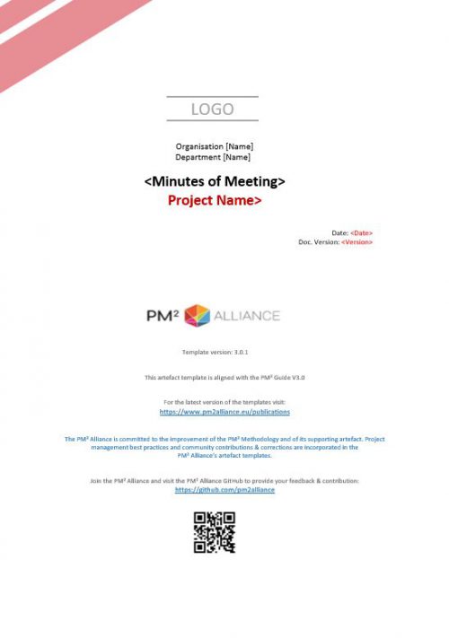 Minutes of Meeting (MoM) - PM².guide