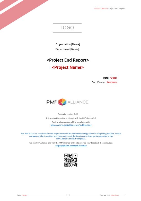 Project End Report - PM².guide